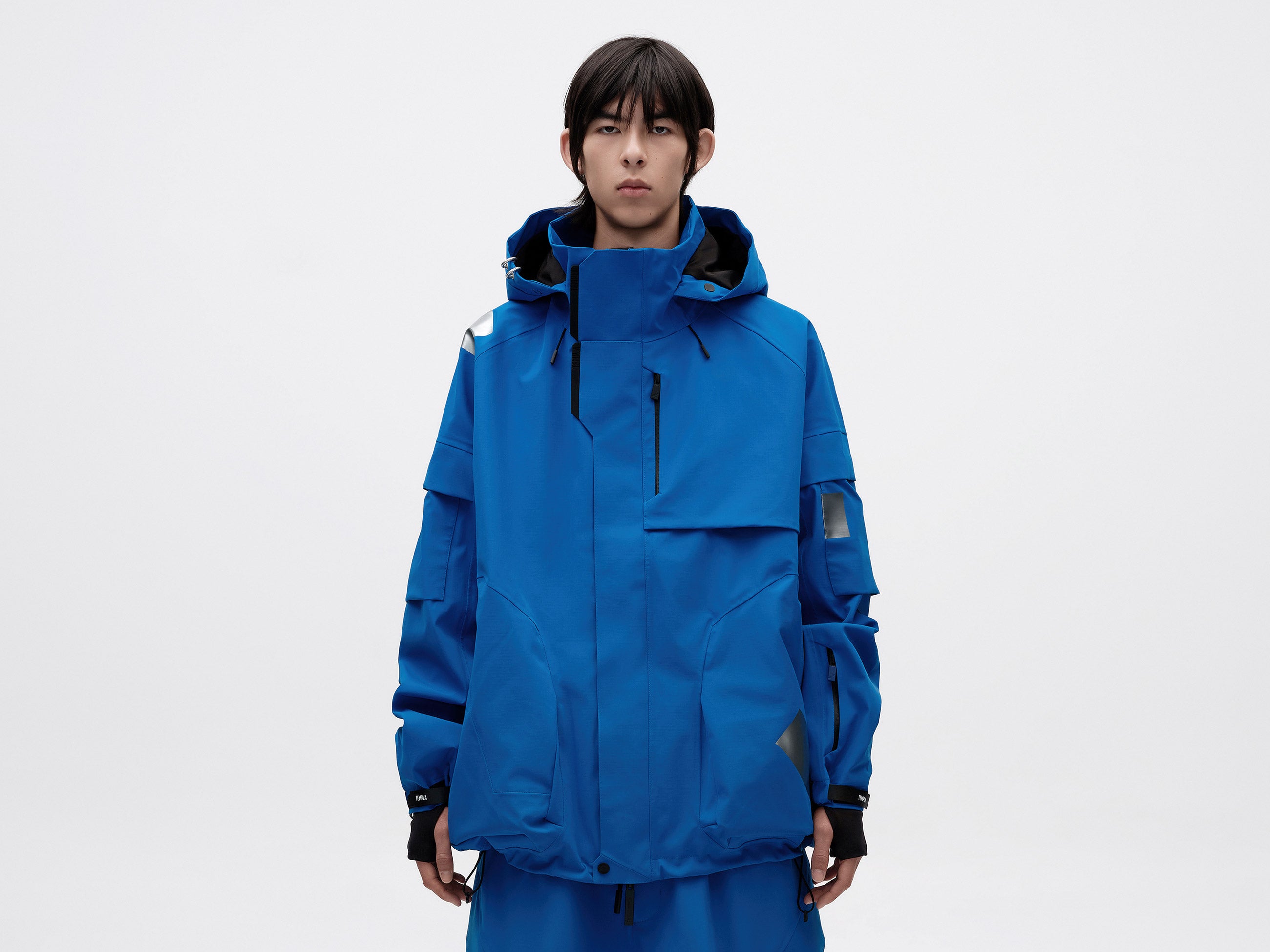 We11done X Templa Catalyst Ripstop Shell Coat - Cobalt Blue